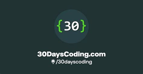 30 Days Coding Become A Top Developer Linktree