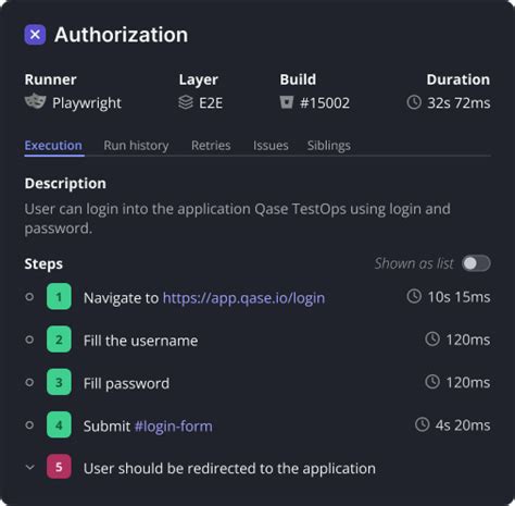 qase automated test management
