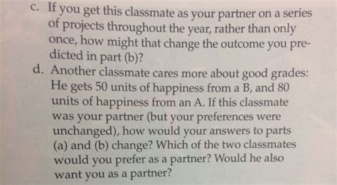 Solved You And A Classmate Are Assigned A Project On Which