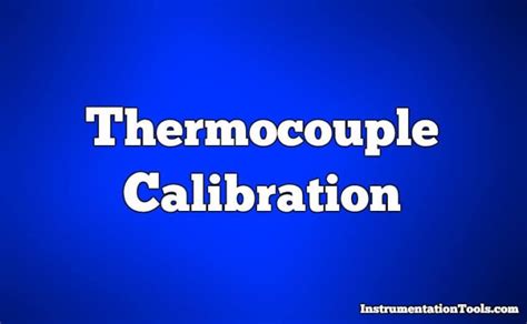 Thermocouple Calibration Equation Inst Tools