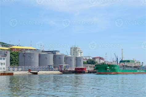 Fuel Oil Station For Ships In The Port Tanks With Fuel Oil 36043336 Stock Photo At Vecteezy
