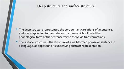 Transformational Generative Grammar Pptx Technology And Computing