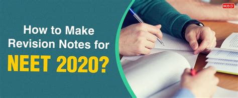 How To Make Revision Notes For NEET 2020
