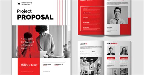 Project Proposal Design Template Print Templates Ft Projectproposal
