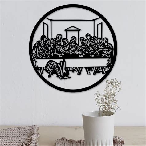 Last Supper Metal Wall Art Christian Metal Wall Art Jesus Wall Art