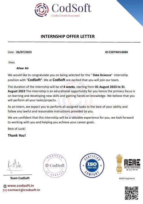 afsar ali on linkedin codsoft codsoftinternship dataanalytics