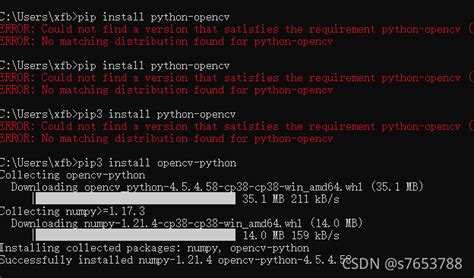 使用pip Install Opencv Python 报错pip Install Opencv Python报错 Csdn博客