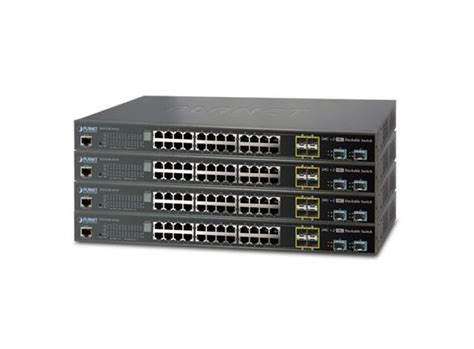 Planet Switch 24 P Gigabit 2xsfp 10g Layer3 Vlan Qos Igmp Stackable