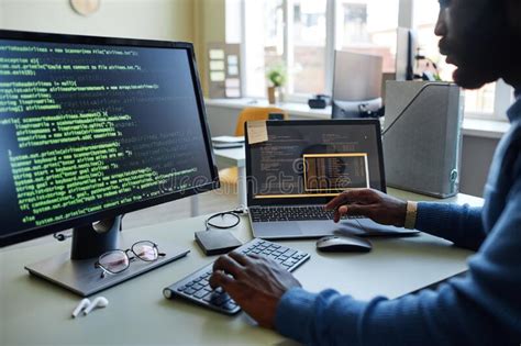 Software Developer Drinking Coffee Stock Image Image Of System