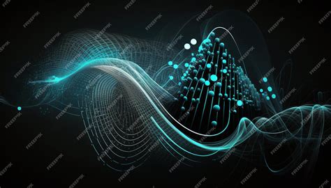 Premium Photo 3d Data Flow Concept Smooth Weave Technology Background Technology Background