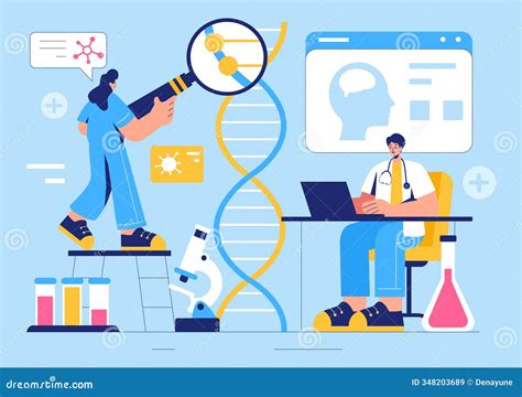 Biomarkers Vector Illustration Featuring Biomarker Dna Biology Evidence