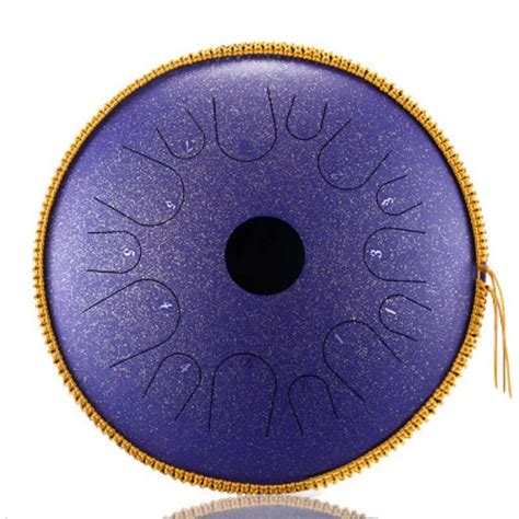 Hluru 14 Inch 14 Tone C Key Ethereal Drum Steel Tongue Drum Percussion
