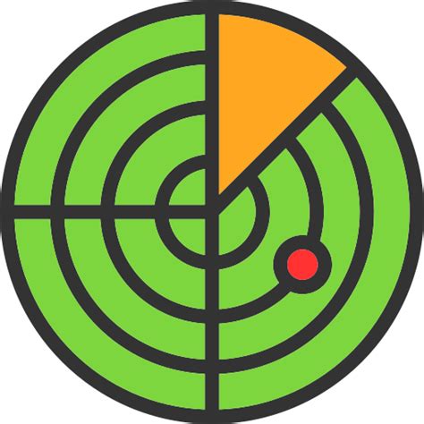Radar Generic Color Fill Icon Radar Generic Color Fill Icon