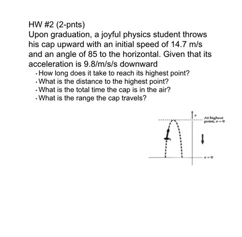 Solved Hw 2 2 Pntsupon Graduation A Joyful Physics