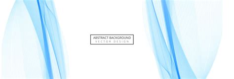 Abstract Blue Elegant Wave Header Design 381635 Vector Art At Vecteezy