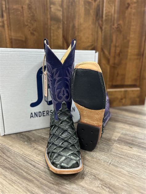 Mens Anderson Bean Grey Rustic Big Bass Boot