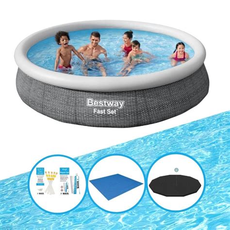 Bestway Piscine Fast Set 366x76 Cm Avec Des Accessoires Leroy Merlin