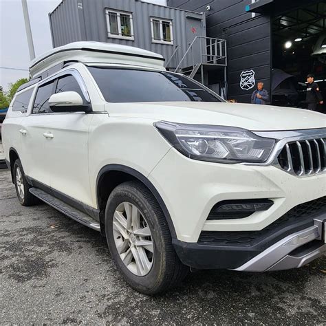 툴레 컨셉스토어 대전 렉스턴스포츠칸 린드메이드 일체형루프박스 순정 적재함 하이탑에도 설치가능한