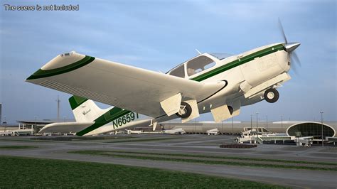 3d Single Engine Light Aircraft Beechcraft Bonanza Rigged For Maya Model 3d Molier International