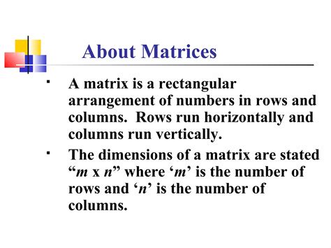 Matrix And Its Operation Addition Subtraction Multiplication Ppt