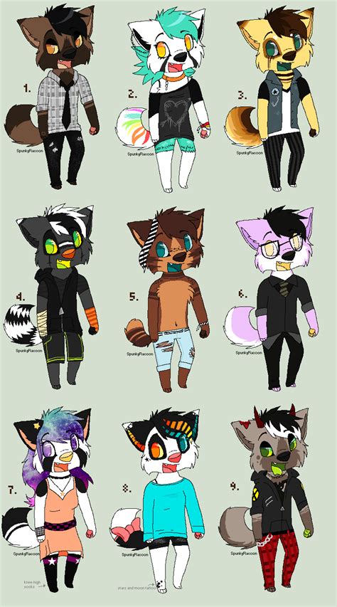 Chibi Furry Anthro Adoptables Open By Spunkyadopts On Deviantart