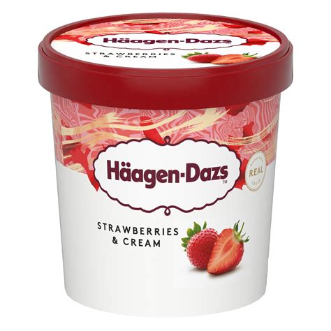 Haagen Dazs Strawberries And Cream Ice Cream 460 Ml Online At Best Price