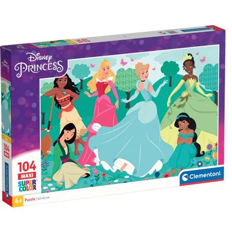 Clementoni® Puzzle Supercolor Maxi Disney Princess 104 Puzzleteile