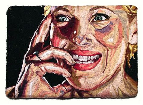 Best Images About Embroidered Portraits On Pinterest Stitching Brain Anatomy And Hand