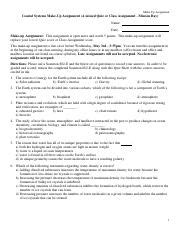 Coastal Systems Make Up Assignment Pdf Make Up Assignment Coastal