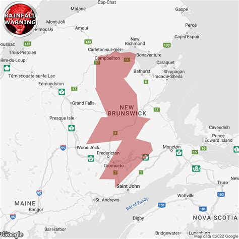 Rainfall Warning Issued