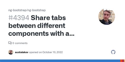 share tabs between different components with a ngbnav · issue 4394