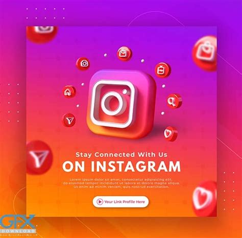 قالب لایه باز پست تبلیغاتی اینستاگرام با فرمت Psd