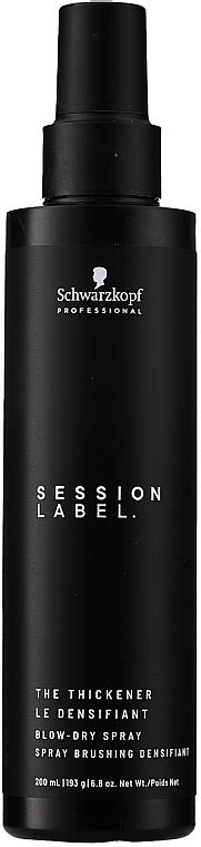 Schwarzkopf Professional Session Label The Thickener Blow Dry Spray