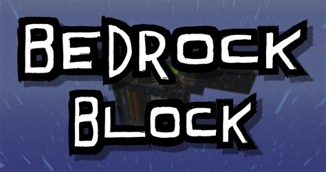 Bedrock Block Survival Minecraft Map
