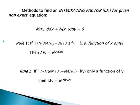 Exact And Non Exact Differential Equation Pptx