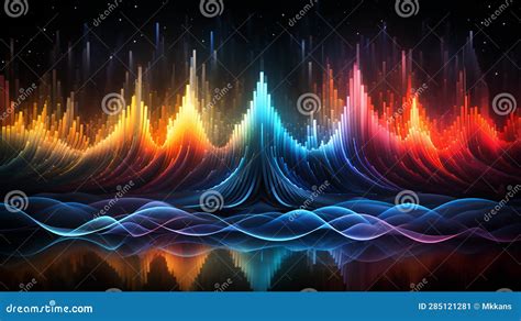 Frequency Wave Geometry Pattern Royalty Free Illustration