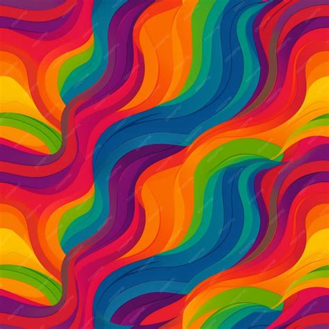 Premium Photo A Colorful Abstract Background With Wavy Lines And Waves Generative Ai