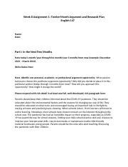 Week 8 Assignment 1 Worksheet 1 Docx Week 8 Assignment 1 Twelve