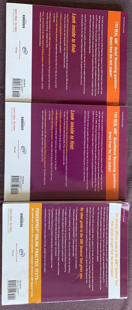 Official Gre Textbook Set Hobbies And Toys Books And Magazines Textbooks