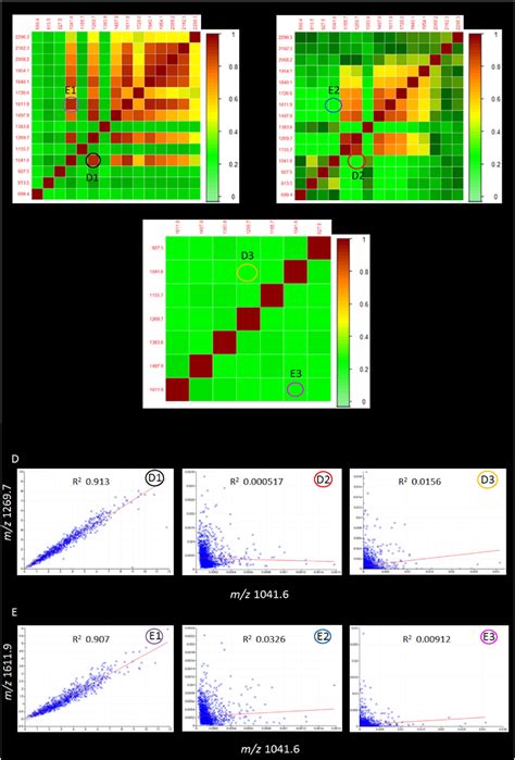 Matrices Of Correlation Coefficients Between Ion Pairs In The Pixels Of Download Scientific