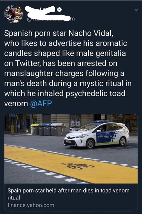 Spanish Porn Star Nacho Vidal Who Likes To Advertise His Aromatic