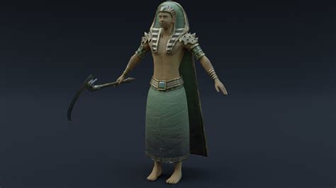 3d Model God Osiris Vr Ar Low Poly Cgtrader