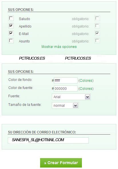 Como Poner Un Formulario En Blog Pc Trucos