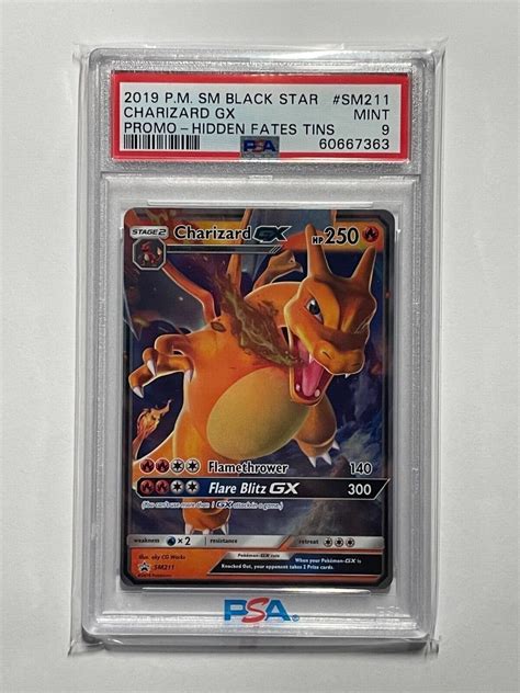 Mavin 2019 Pokemon Hidden Fates Promo Charizard Gx Sm211 Psa 9 Mint