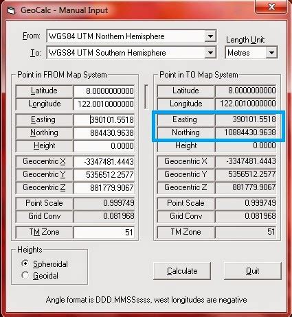 Transformasi Koordinat Geografis Ke UTM Dengan Software GeoCalc Air Itu Mengalir