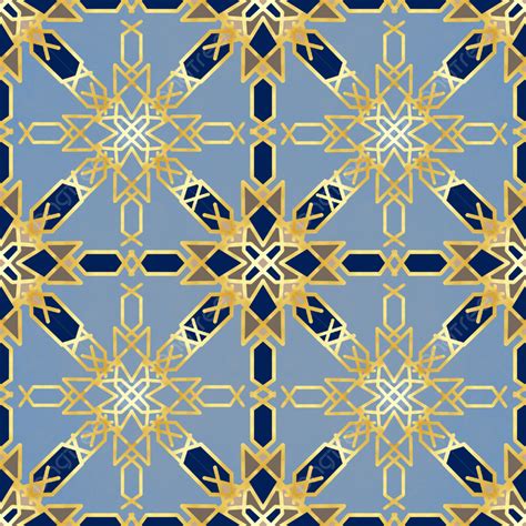 Golden Arabesque Pattern Islamic Art Background Arabesque Islamic