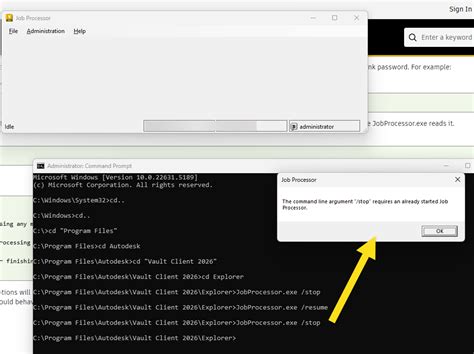 The Command Line Argument Argument Requires An Already Started Job