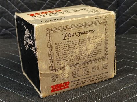Vintage Zebco 202 Spinning Reel Head With Box And Instructions Zeebee