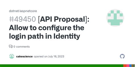 Api Proposal Allow To Configure The Login Path In Identity · Issue