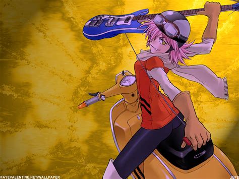 Flcl Gloves Goggles Guitar Haruhara Haruko Hat Instrument Jpeg